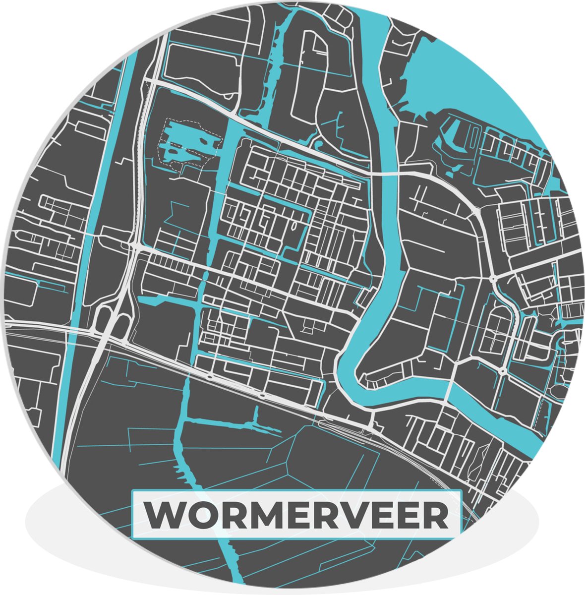Wall Circle - Wall Circle Indoor - City Map - Wormerveer - Map - Map ...