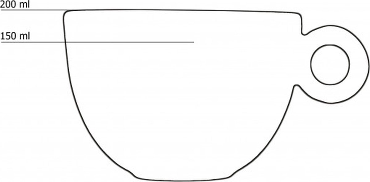 Cappuccinokopje - 200ml - Mosterdman - Geel | bol