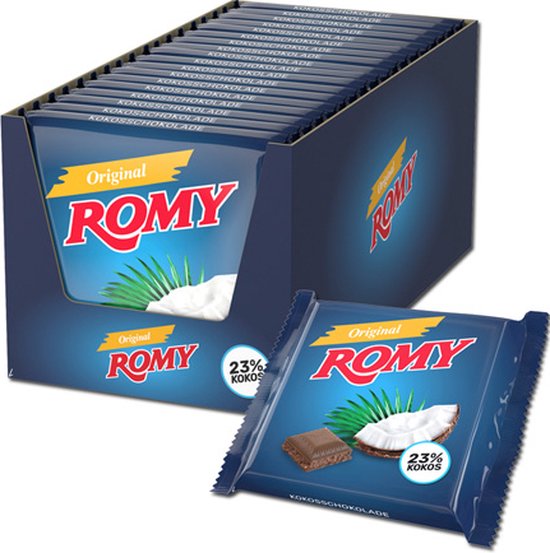 Romy - Original Kokos Chocolade - 18x 200g | bol