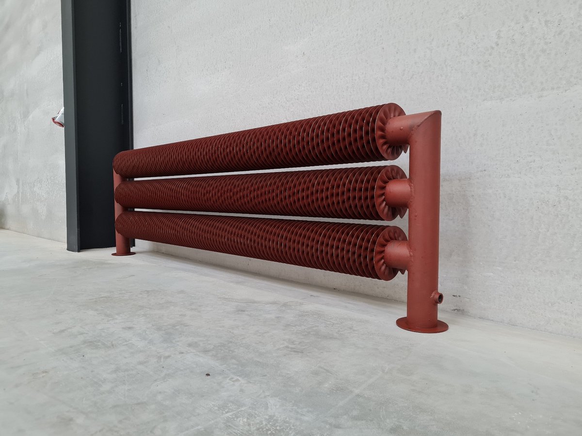Laurens Radiator Spiralix - Vrijstaande industriële ribbenbuis radiator ...