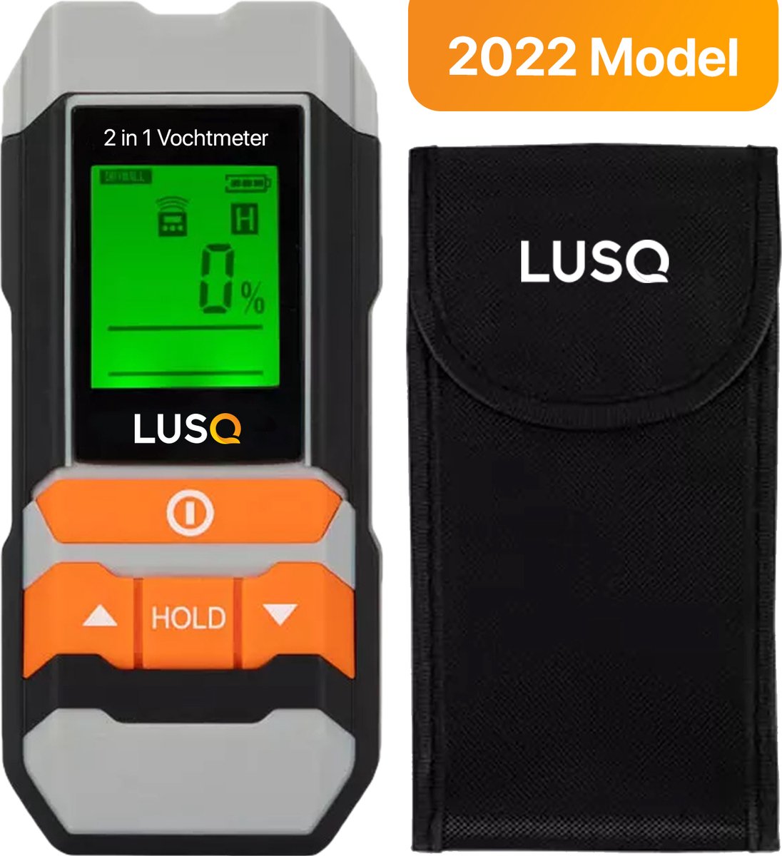 LUSQ® - 2 in 1 digitale vochtmeter - Voor hout en bouwmaterialen | bol