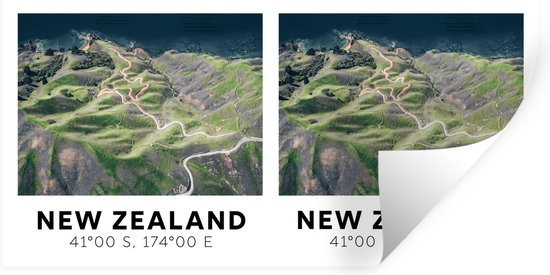 Muurstickers - Sticker Folie - Nieuw Zeeland - Water - Rots - Zee ...