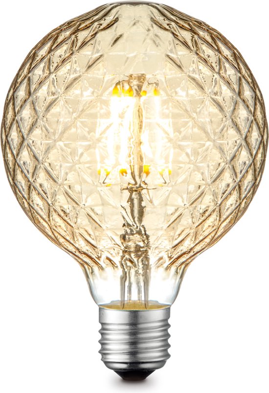 Home Sweet Home - Edison Vintage E27 LED filament lichtbron Globe - Amber -... | bol