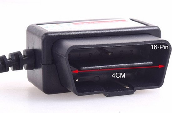 OBD voeding adapter kabel OBD2 naar MINI USB aansluiting 3m kabel ...