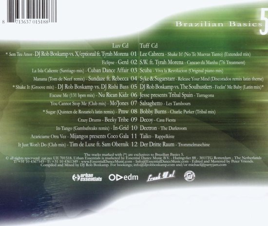 Various Artists - Brazilian Basics Part 5 (2 CD), various artists ...