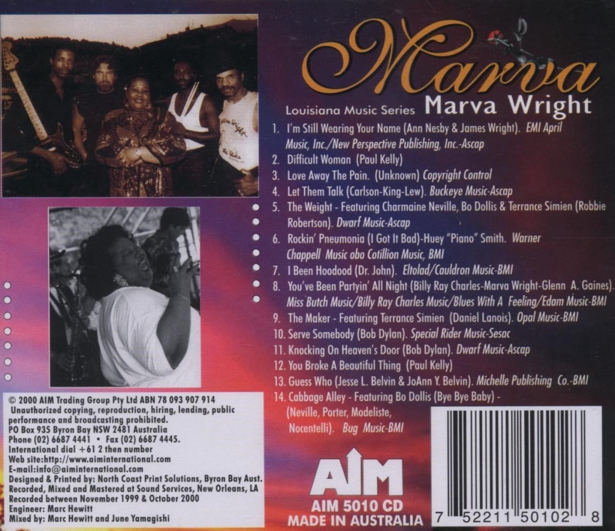Marva Wright - Marva (CD), Terrance Simien | CD (album) | Muziek | bol.com
