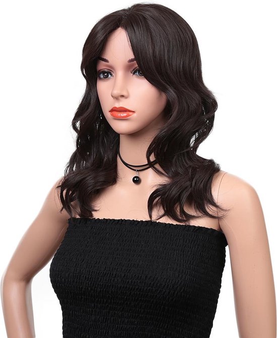 Pruik - Pruiken dames / Synthetic Fiber Lacewig/ Mono Lace-Grace 16 ...