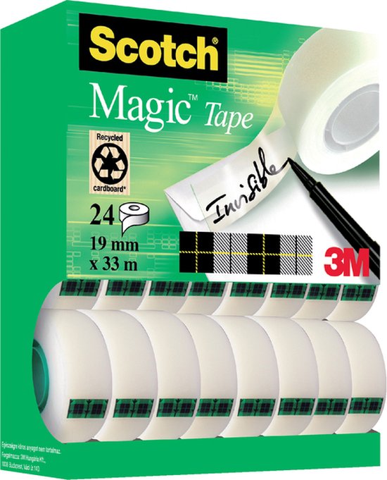 Scotch - Magic e plakband ft 19 mm x 33 m | value pack met 24 rollen | bol