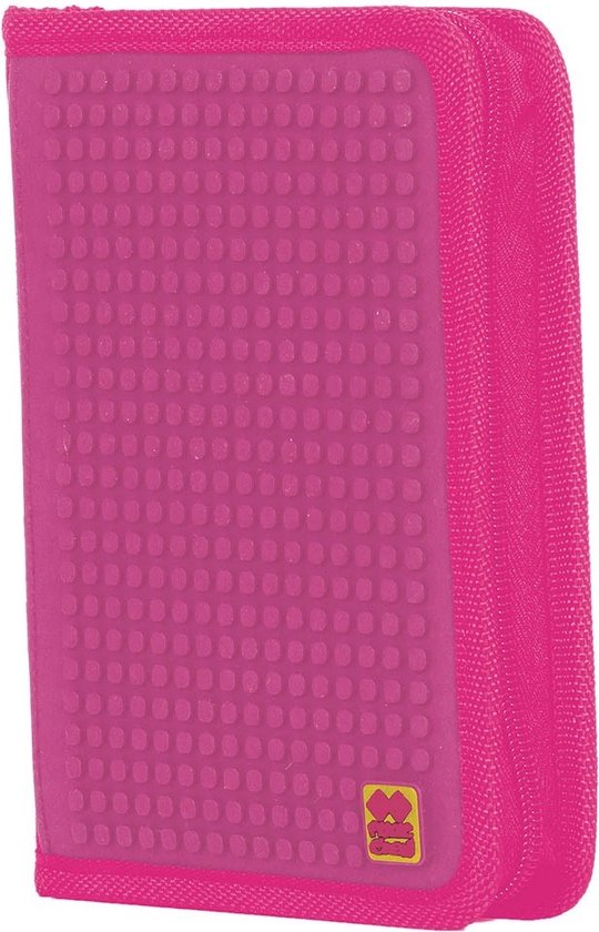 Pixie Crew Etui Met Siliconen Zijkant En Pixels Fuchsia 19 Cm | bol