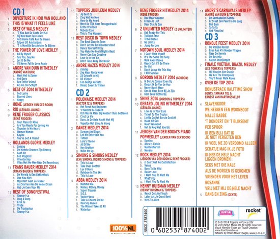 Toppers - Toppers In Concert 2014 (3 CD), Toppers | CD (album) | Muziek ...