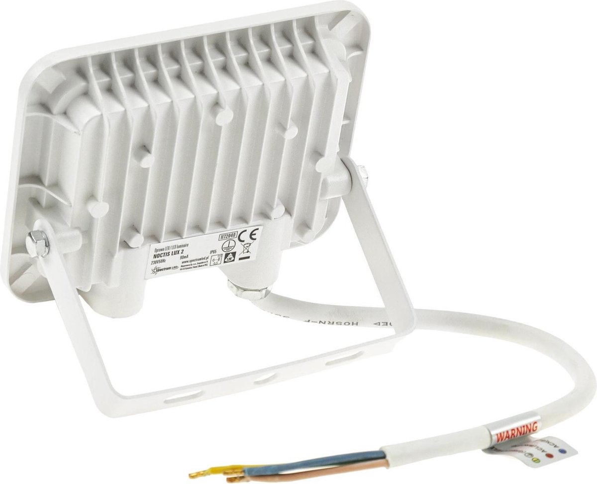 Spectrum LED schijnwerper Wit - 20W IP65 - 6000K - daglicht wit - 3 ...