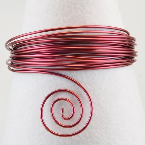 Vaessen Creative Aluminium Draad - 3mm - 3m - Donkerrood | bol.com