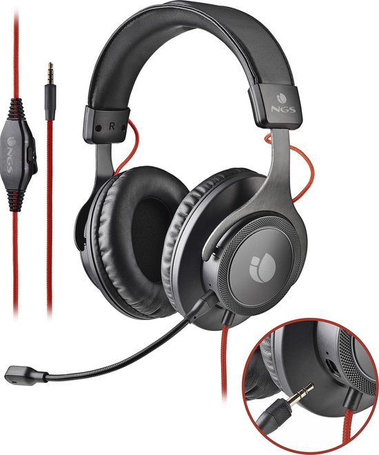 NGS Cross Trail Wired Dual Mic Headphone - Detachable Mic + Internal ...