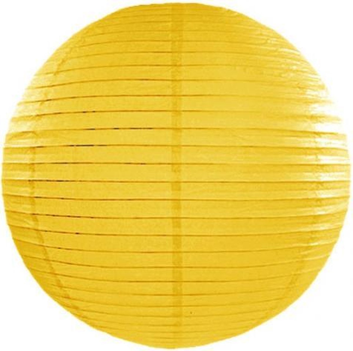 6x stuks luxe bol vorm lampion geel 35 cm - Party of verjaardag feest ...