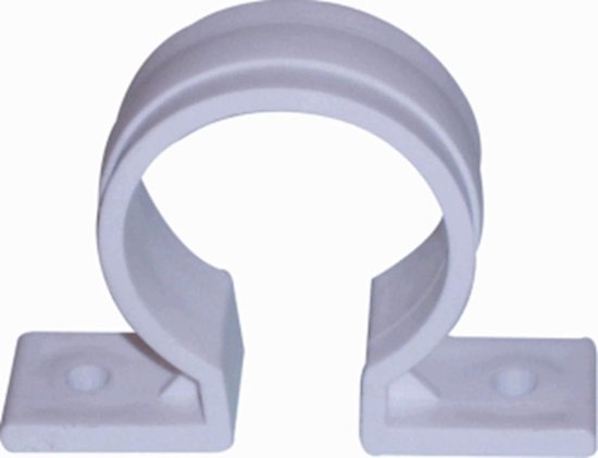 PIPE zadel halve beugel Omega, kunstst, wit, diam 32mm | bol