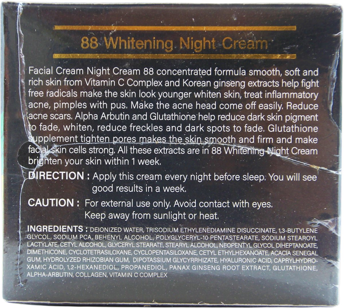 88 Total White Whitening nacht cream 20 gram | bol