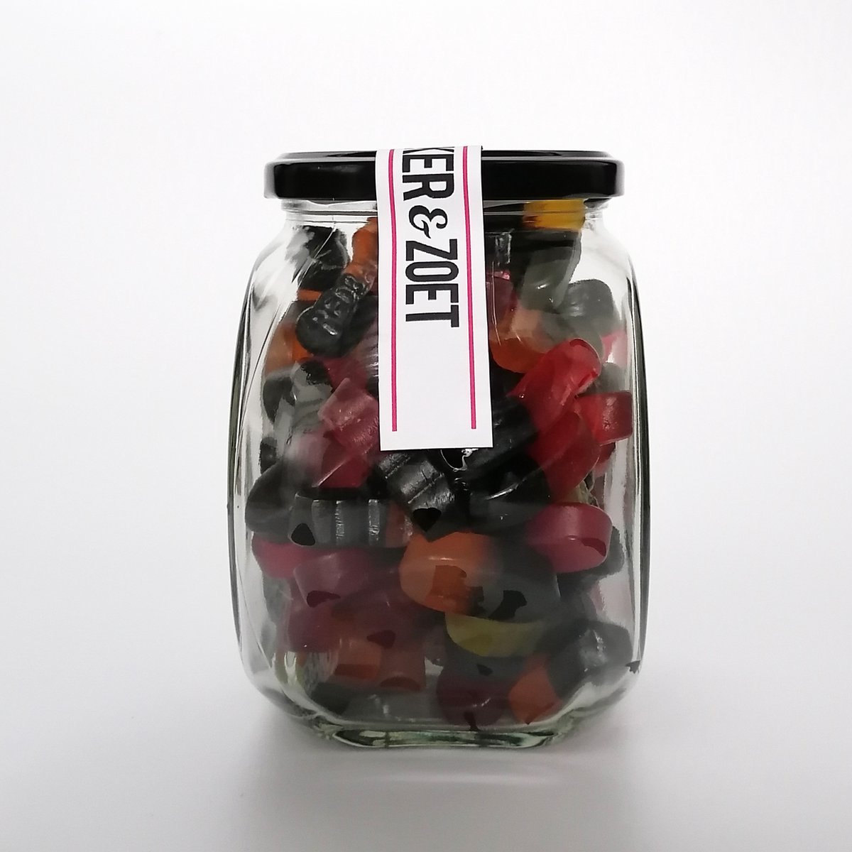 Snoeppot - "Bedankt" drop winegum - een potje bedankt - snoep cadeau ...