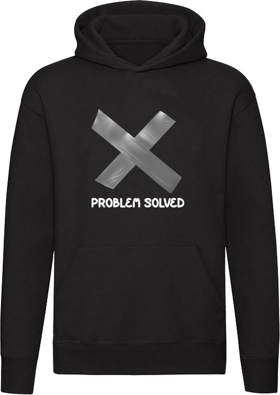 Problem solved Hoodie - probleem - ducttape - stil - opgelost - kruis ...