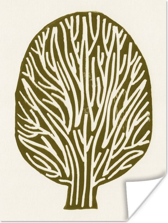 Boom - Abstract - Pastel - Groen | bol.com