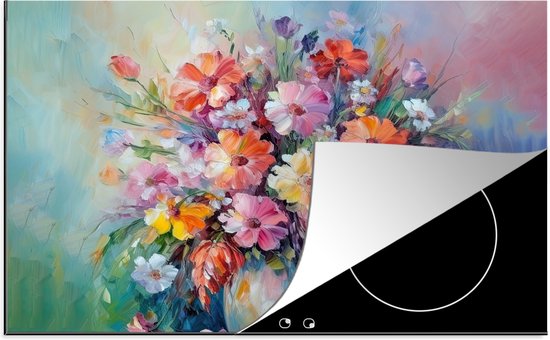 KitchenYeah® Inductie beschermer 78x52 cm - Bloemen - Kunst ...