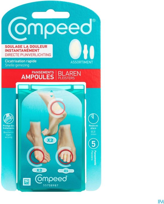 Compeed Mixpack - 5 Blarenpleisters in diverse vormen en soorten | bol.com