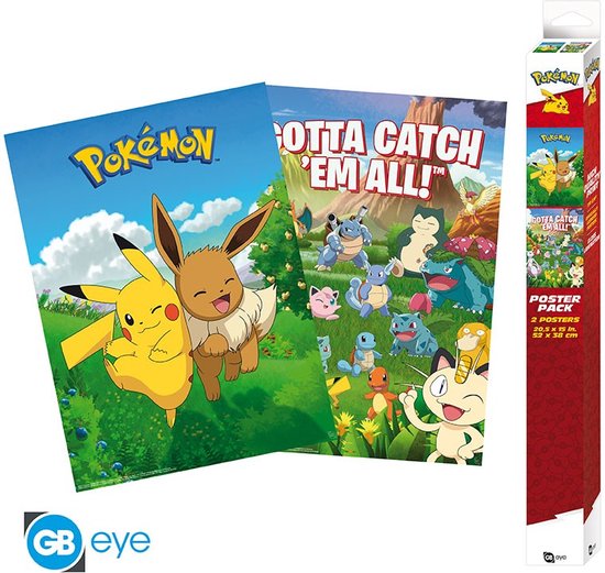 GBeye Pokemon 2 Chibi Poster Set -Environments (Diversen) Nieuw | bol