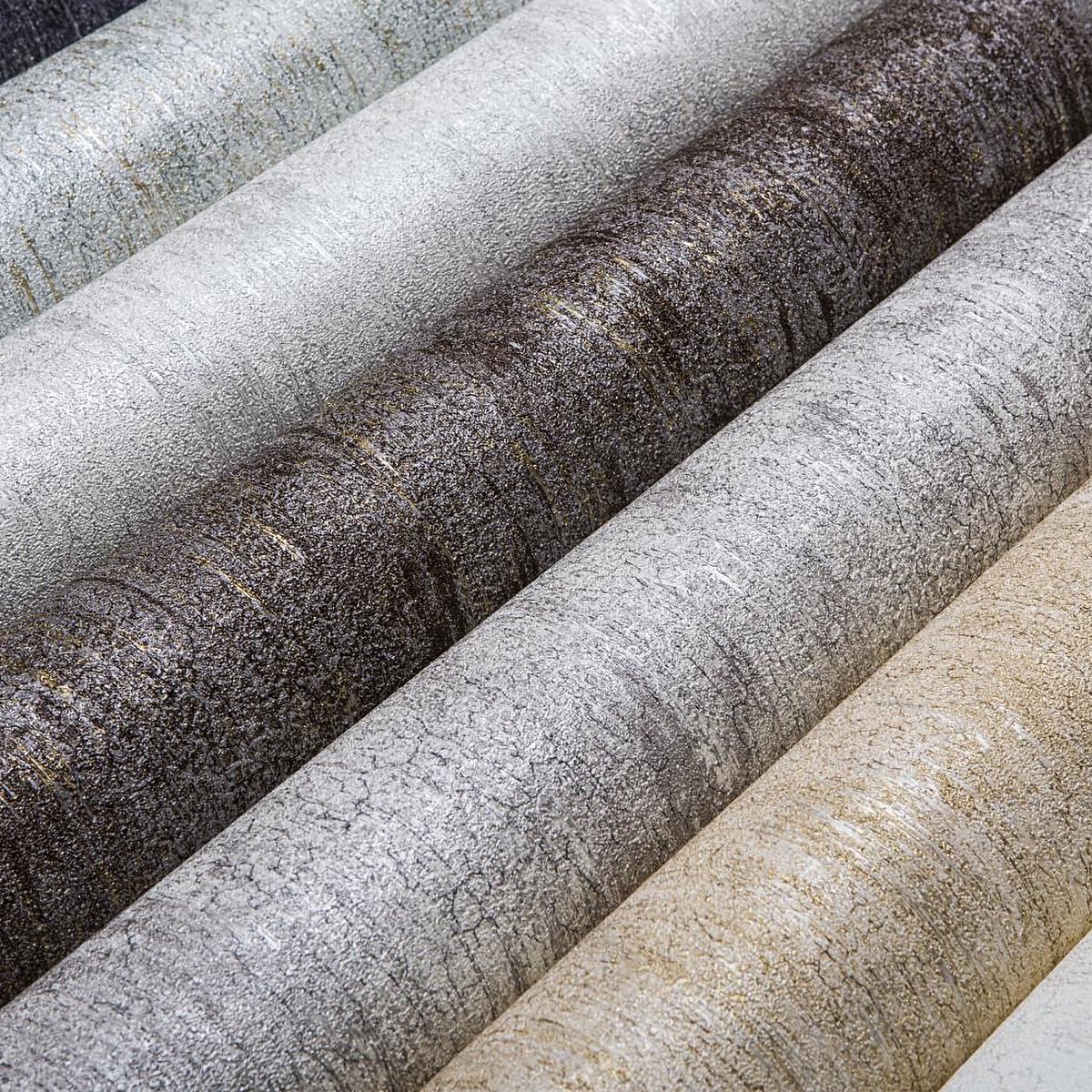 Structuur behang EDEM 410ST10 vliesbehang hardvinyl warmdruk in reliëf ...