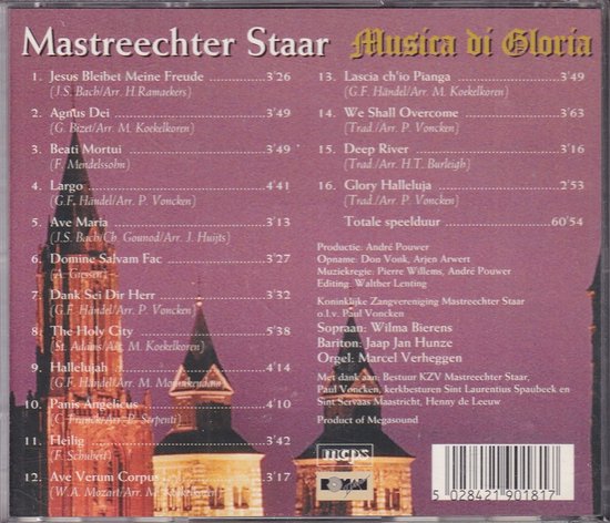 Musica di Gloria - Koninklijke Zangvereniging Mastreechter Staar o.l.v ...