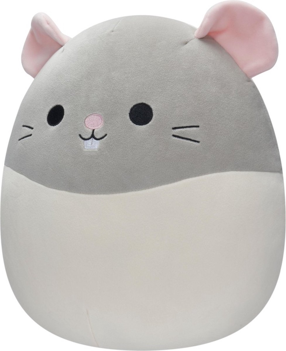 Squishmallow Knuffel - 30CM - Rusty the Grey and White Rat | bol.com
