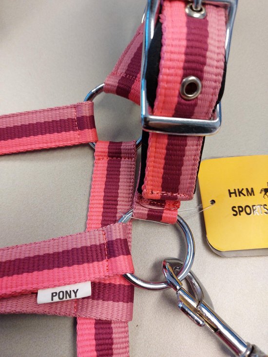 HKM - halster - roze lila - onderlegd - pony - halstertouw | bol