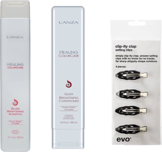 Lanza Duo Set - Silver Brightening Conditioner + Shampoo + Gratis EVO ...