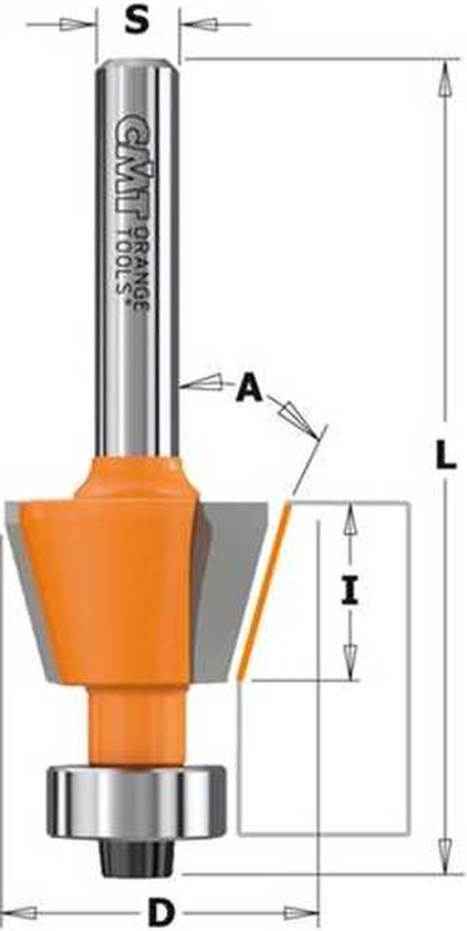 CMT - Uitloopfrees met kogellager, HW - Frees - Snijgereedschappen ...