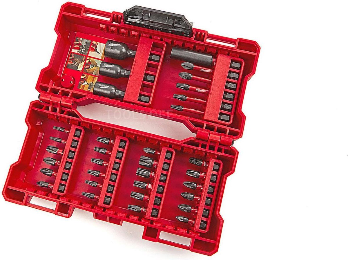 Milwaukee 33 Delige Shockwave Schroefbit- en Doppenset | bol.com