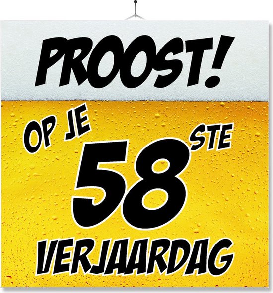 Tegel Met Opdruk | Grappig | Humor | Verjaardag kado | Proost op je ...