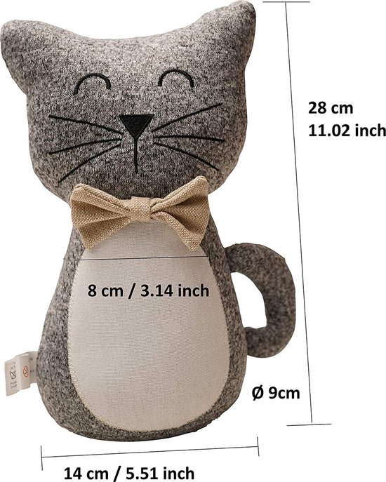 Deurstopper dier kat 28 cm hoog | bol