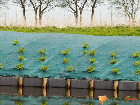 Nature - Gronddoek - 2,1 x 25m - 90 g/m² - groen - anti-worteldoek | bol