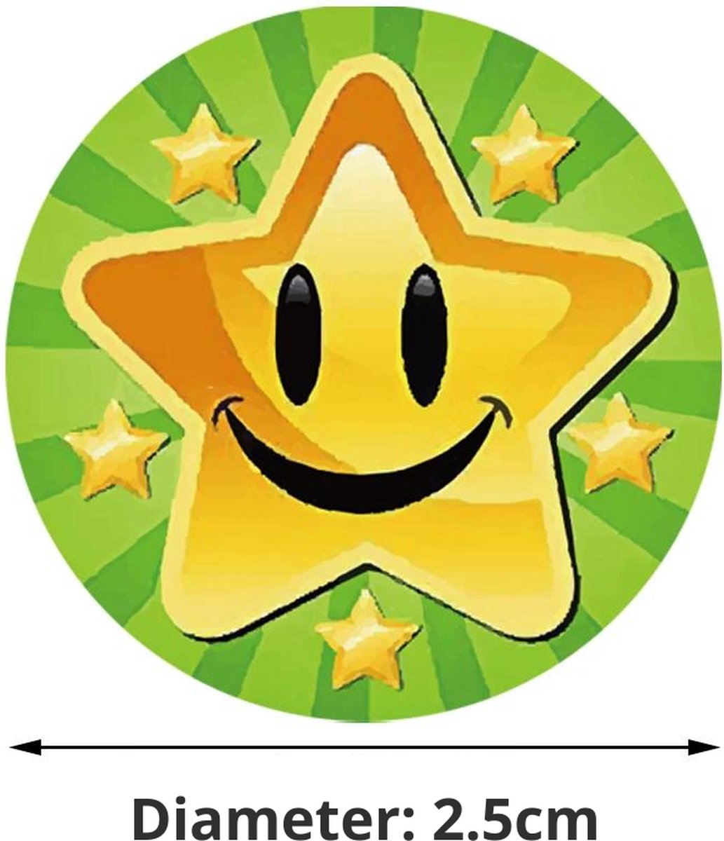 Ster stickers - 100 stuks - Emoji stickers - Beloningssysteem ...