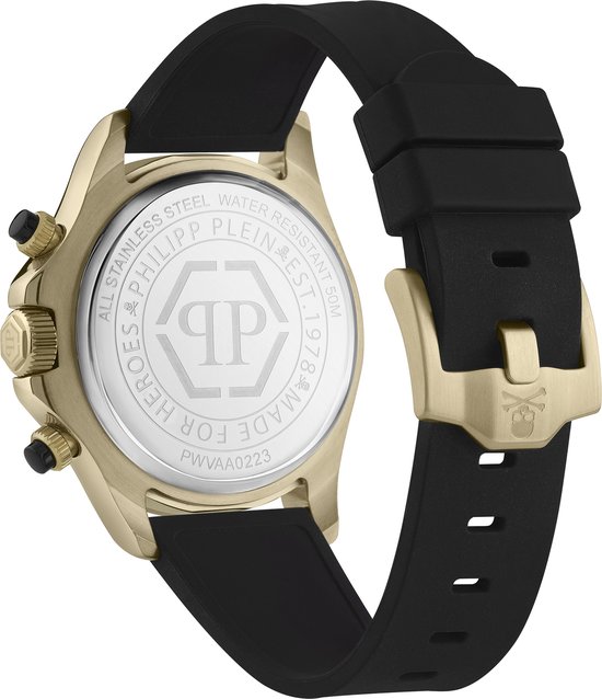 Philipp Plein Nobile Racing PWVAA0223 Horloge - Siliconen - Zwart - Ø ...