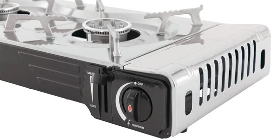 Outwell Réchaud à gaz camping portable Appetizer Maxi 2 feux gris ...