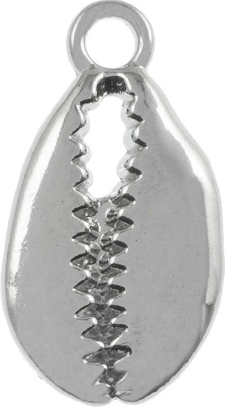 Bedel Kauri Schelp (20 x 11 mm) Antiek Zilver (25 Stuks) | bol.com