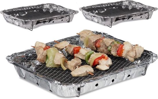 Barbecue 3 Pièces - Instantané - Jetable - Barbecue extérieur - Table ...