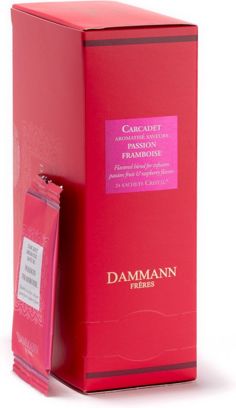 Dammann Frères - Carcadet passion framboise 24 verpakte theezakjes ...