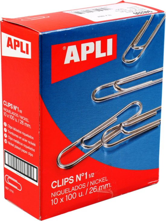 Paperclips - 26mm - metaal - 1000 stuks | bol