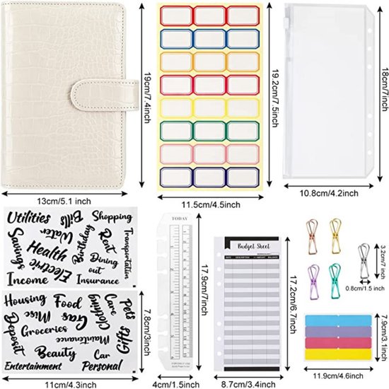 Budgetplanner met Geldmapjes - Notitie Boekje - Huishoudboekje - Budget ...