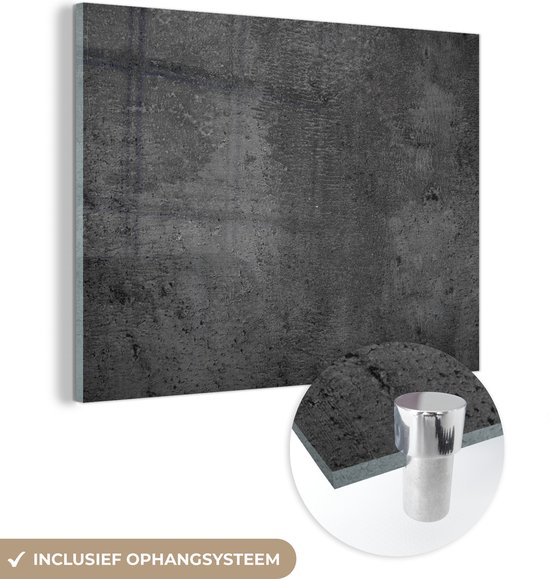 MuchoWow® Glasschilderij 40x30 cm - Schilderij acrylglas - Structuur ...