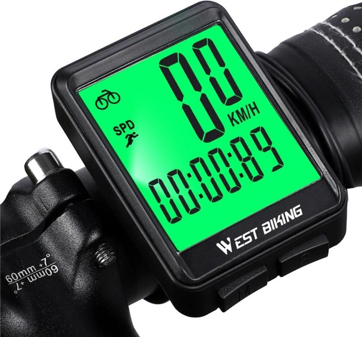 Kilometerteller Fiets - Fietscomputer Draadloos - Snelheidsmeter Fiets ...