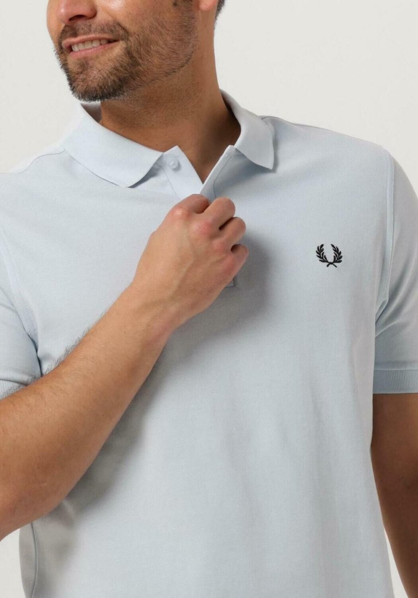 Fred Perry Plain Fred Perry Shirt Polo's & T-shirts Heren - Polo shirt - Lichtblauw -... | bol.com