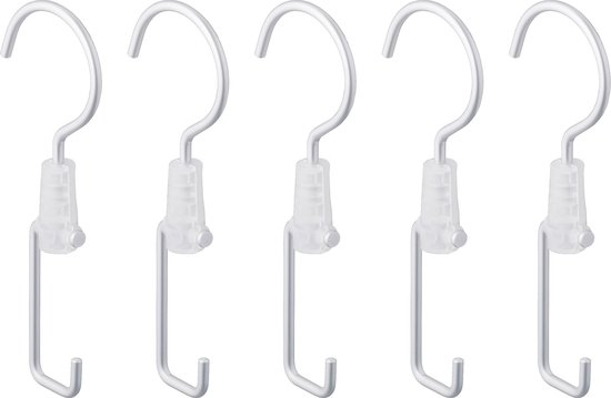 ophanghaken - set van 5 - voor kledingstang - kledinghaken ...