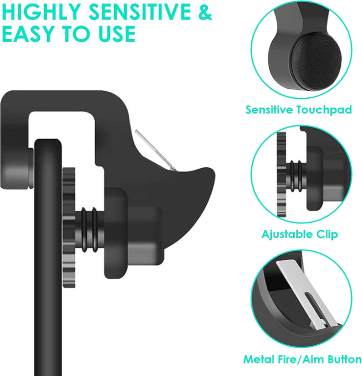 Mobiele Telefoon Game Controller Trigger, Mobiele Controllers Gaming ...