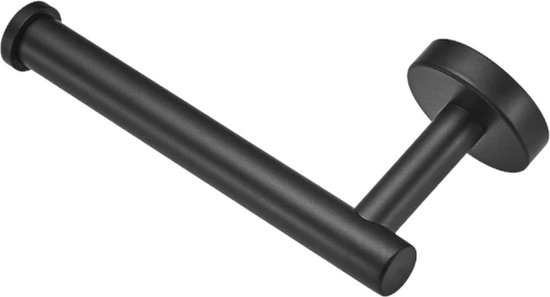 Voordeelset - Toiletrolhouder - Handdoekhaak - Zwart - Wc Rol Houder ...